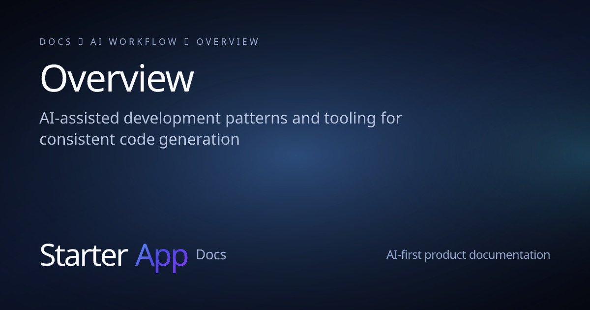 Overview | StarterApp Docs