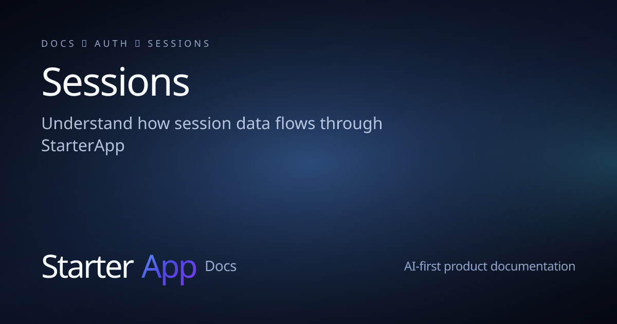Sessions | StarterApp Docs