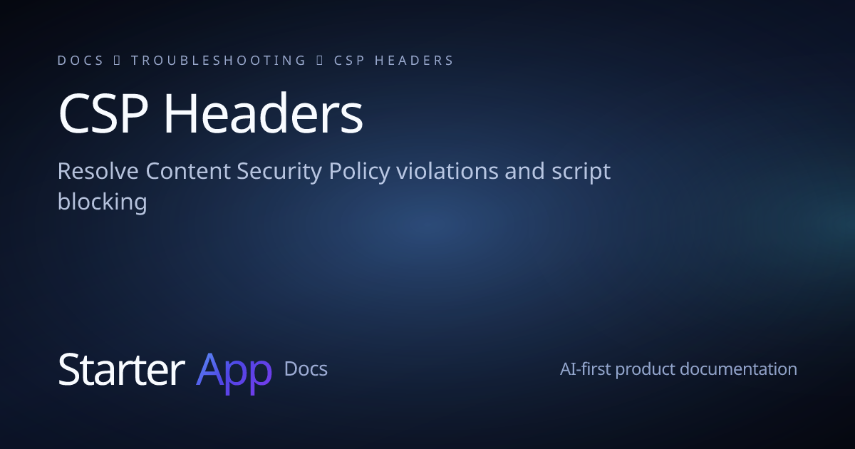 Csp Headers Starterapp Docs